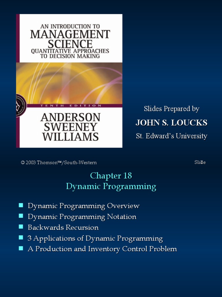 CH 18 | PDF | Dynamic Programming | Analysis