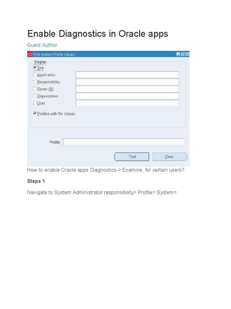 Enable Dig Oracle Apps | PDF