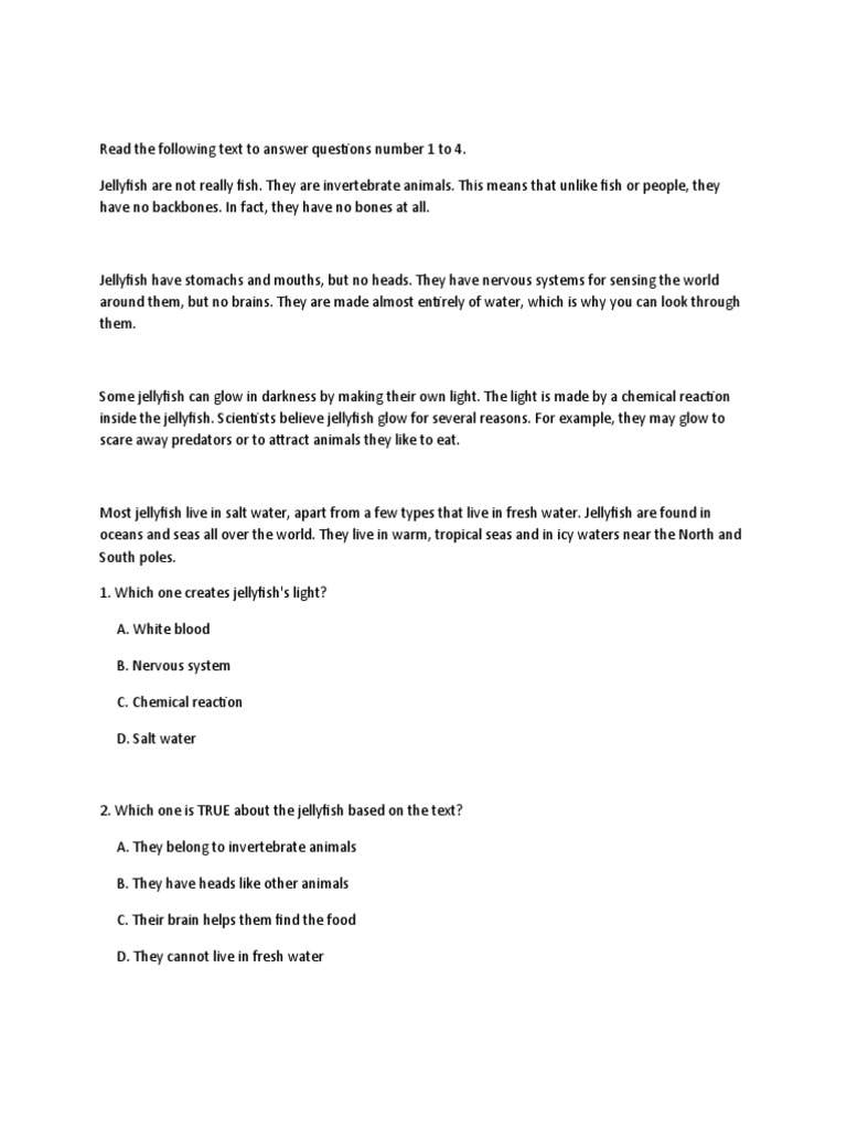 Soal Report Text Kelas 9 | PDF | Spider | Peach