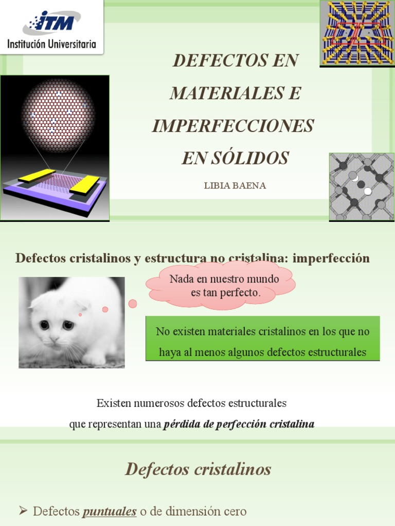 Defectos en Materiales - Propiedades Mecánicas - Itm | PDF ...