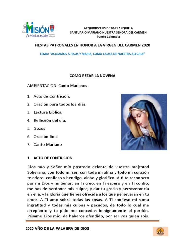 Como Rezar La Novena | PDF | Oración | María, madre de Jesús