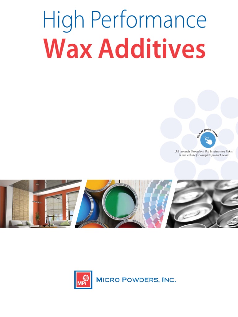 Wax Additives: High Performance | PDF | Wax | Paint