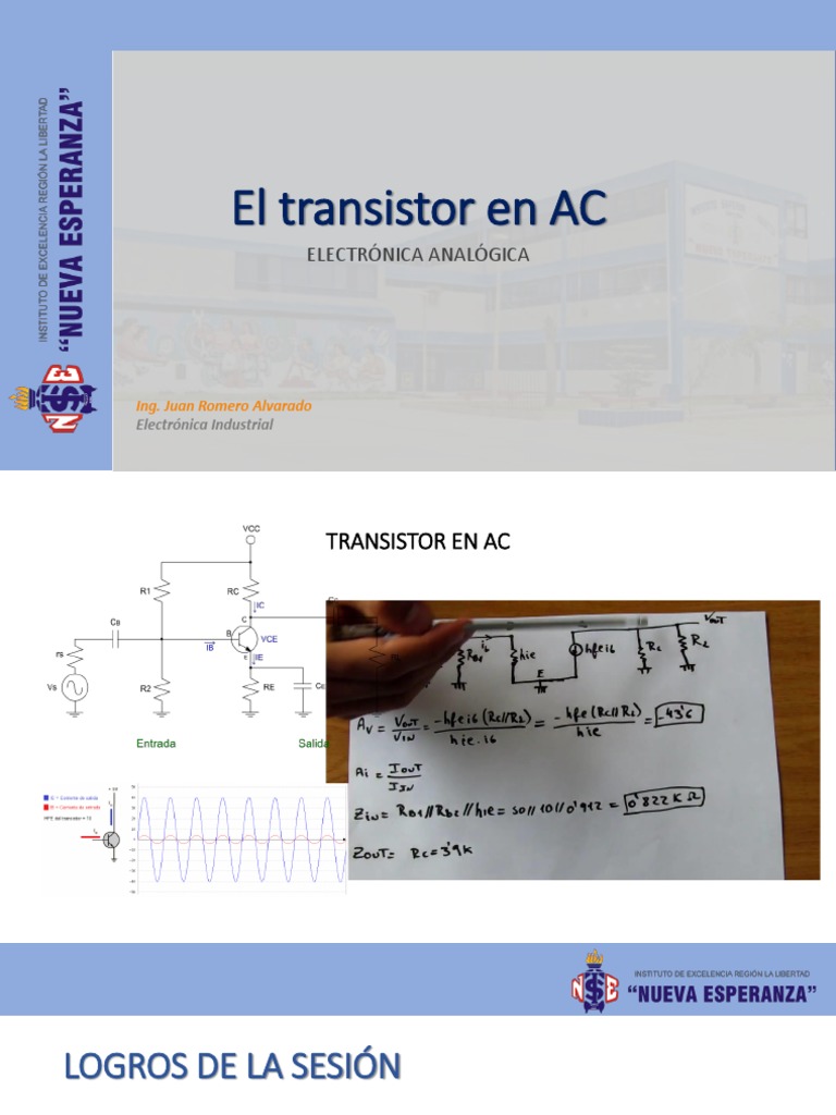 Transistor en AC | PDF | Transistor | Impedancia eléctrica