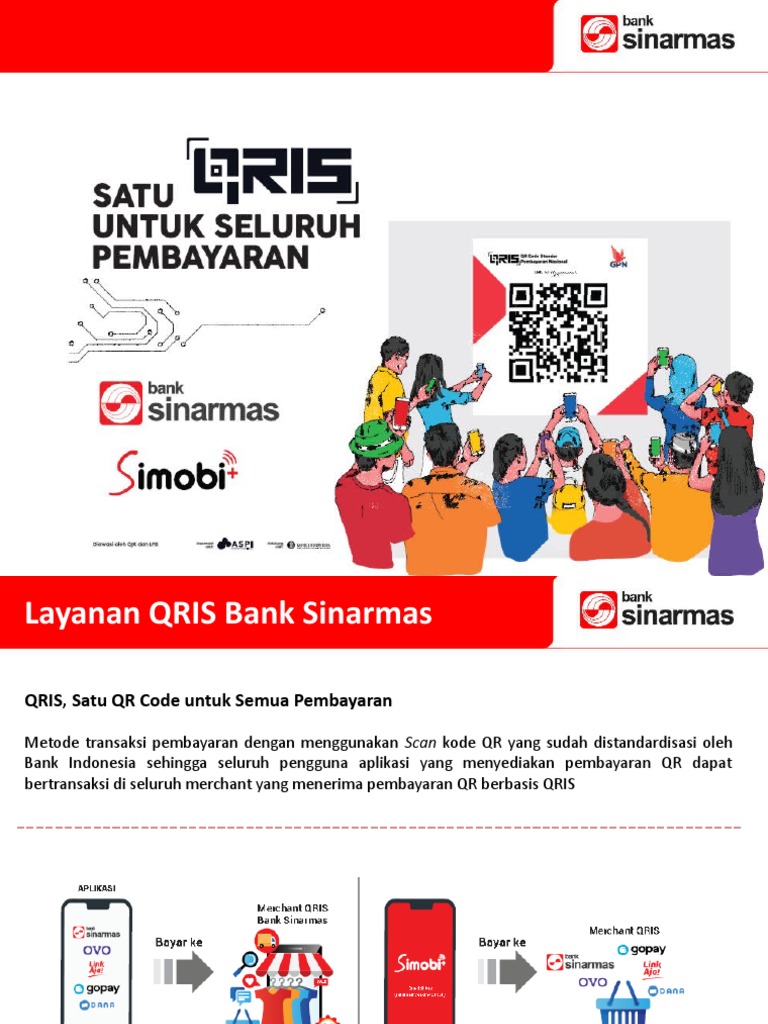 Sosialisasi QRIS Bank Sinarmas v9 | PDF | Pengelolaan Keuangan & Uang