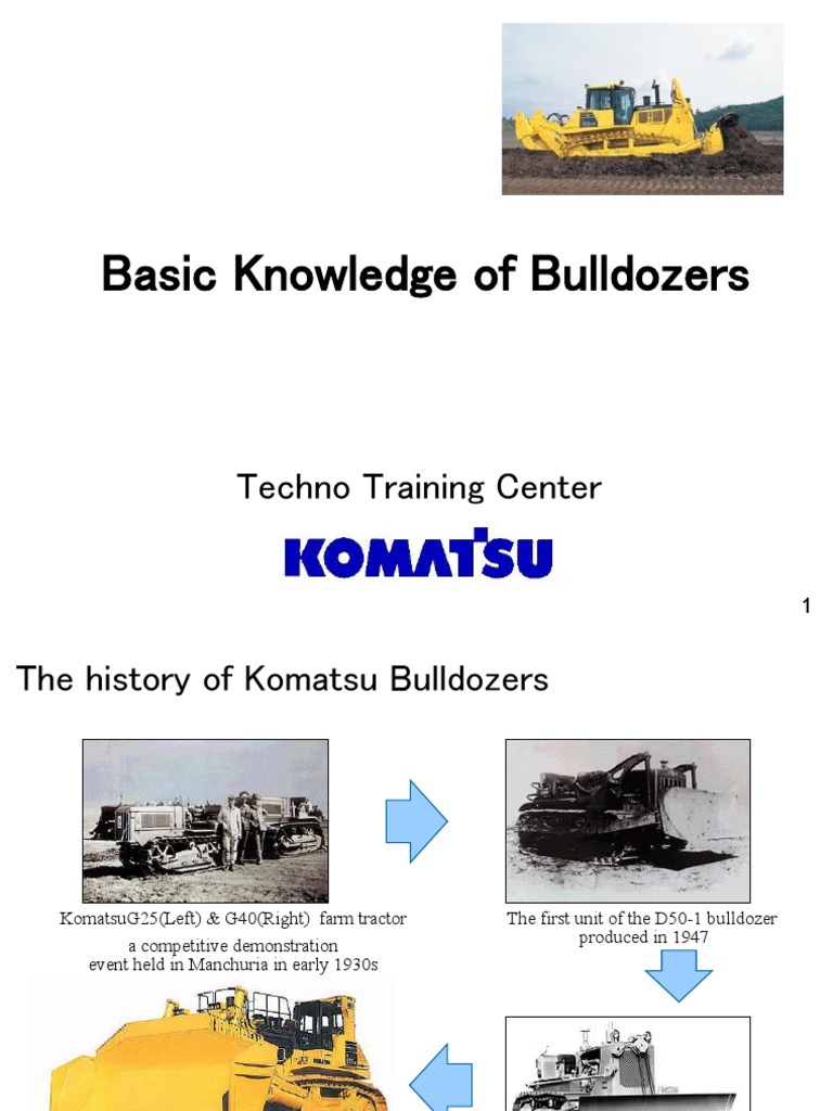 Basic Knowledge of Bulldozers: Techno Training Center | PDF ...