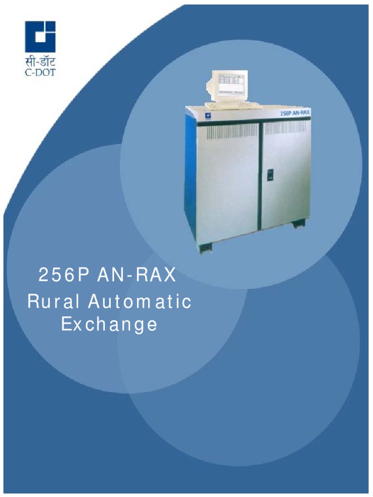 256P AN-RAX Rural Automatic Exchange | PDF | Technology & Engineering