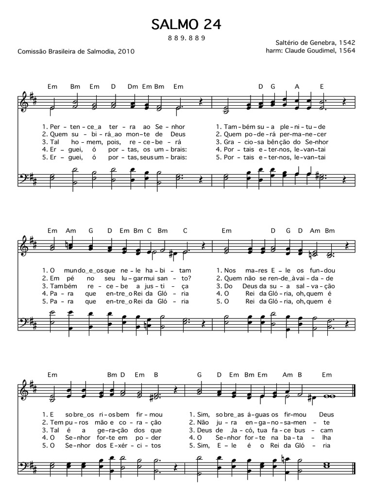 Salmo 24 | PDF | Música religiosa | Salmos