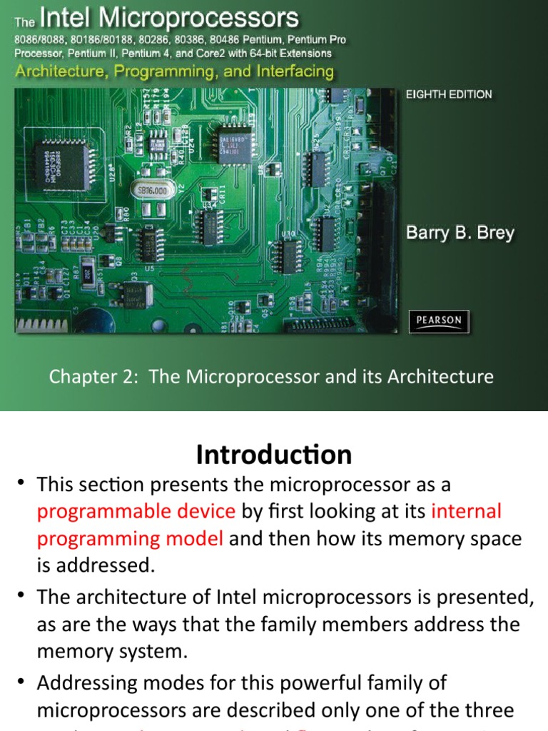 Chapter 2: The Microprocessor and Its Architecture | PDF | Assembly ...