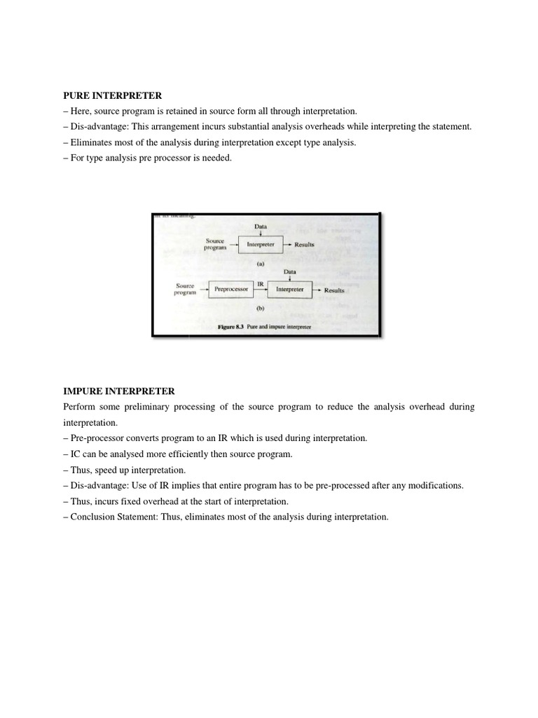 Pure Interpreter Pure Interpreter Pure Interpreter | PDF | Computers