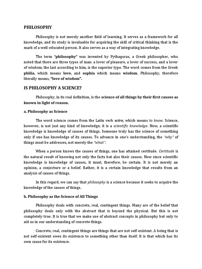 Philosophy: Philia, Which Means Love, and Sophia Which Means Wisdom ...