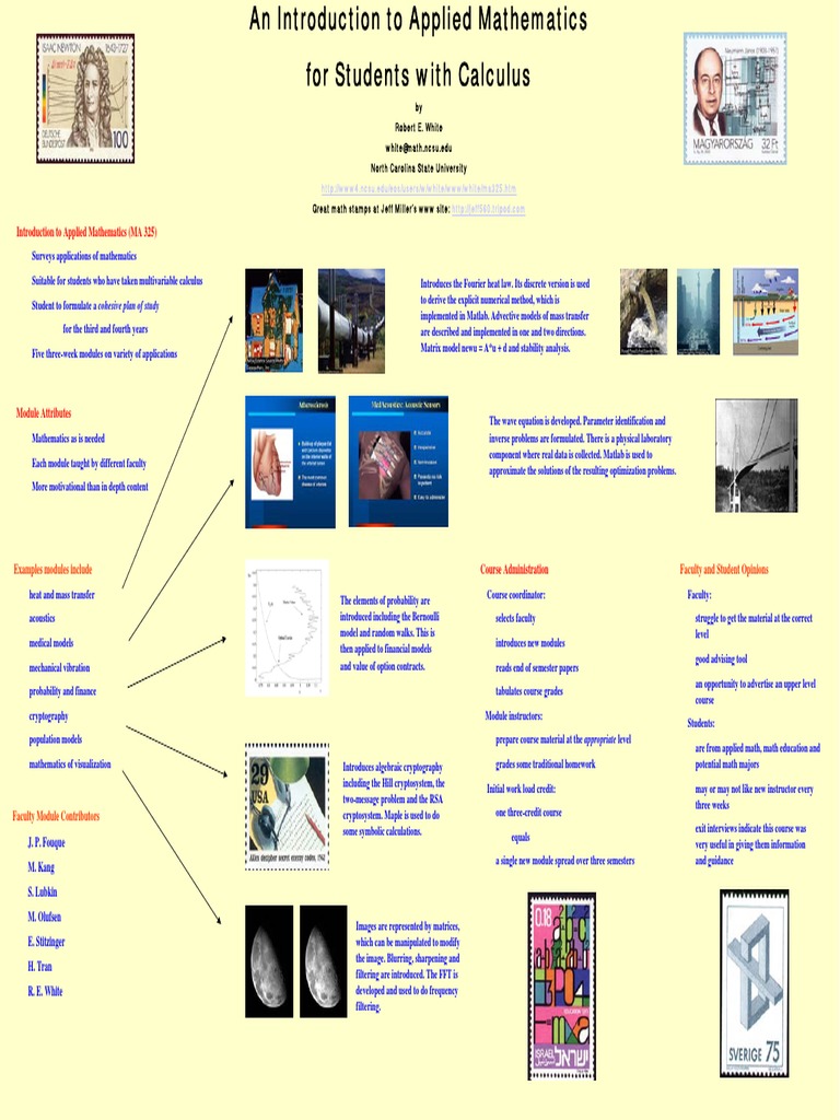 An Introduction To Applied Mathematics For Students With Calculus | PDF ...