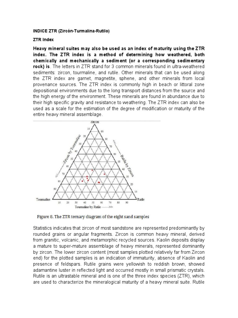 Characterizing Sediment Maturity Using the ZTR Index | PDF | Minerals ...