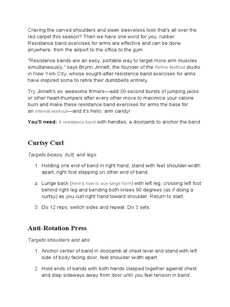 Curtsy Curl: Refine Method | PDF | Weight Training | Physical Exercise