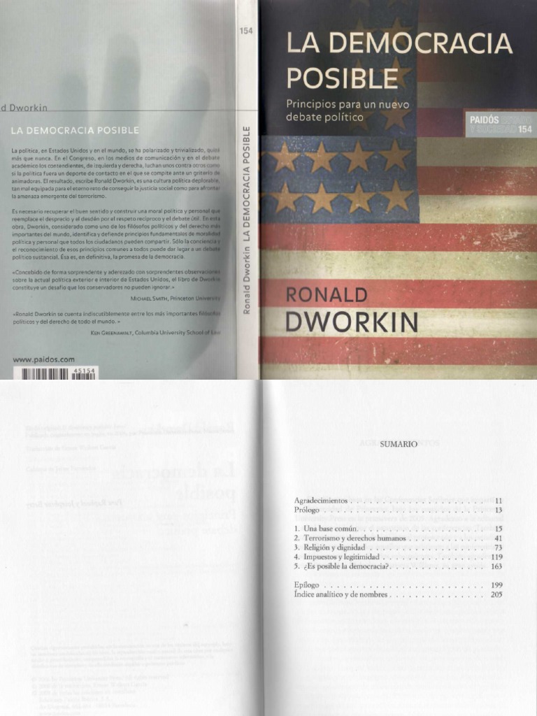 CAPITULO 5 - La Democracia Posible - Ronald Dworkin PDF | PDF