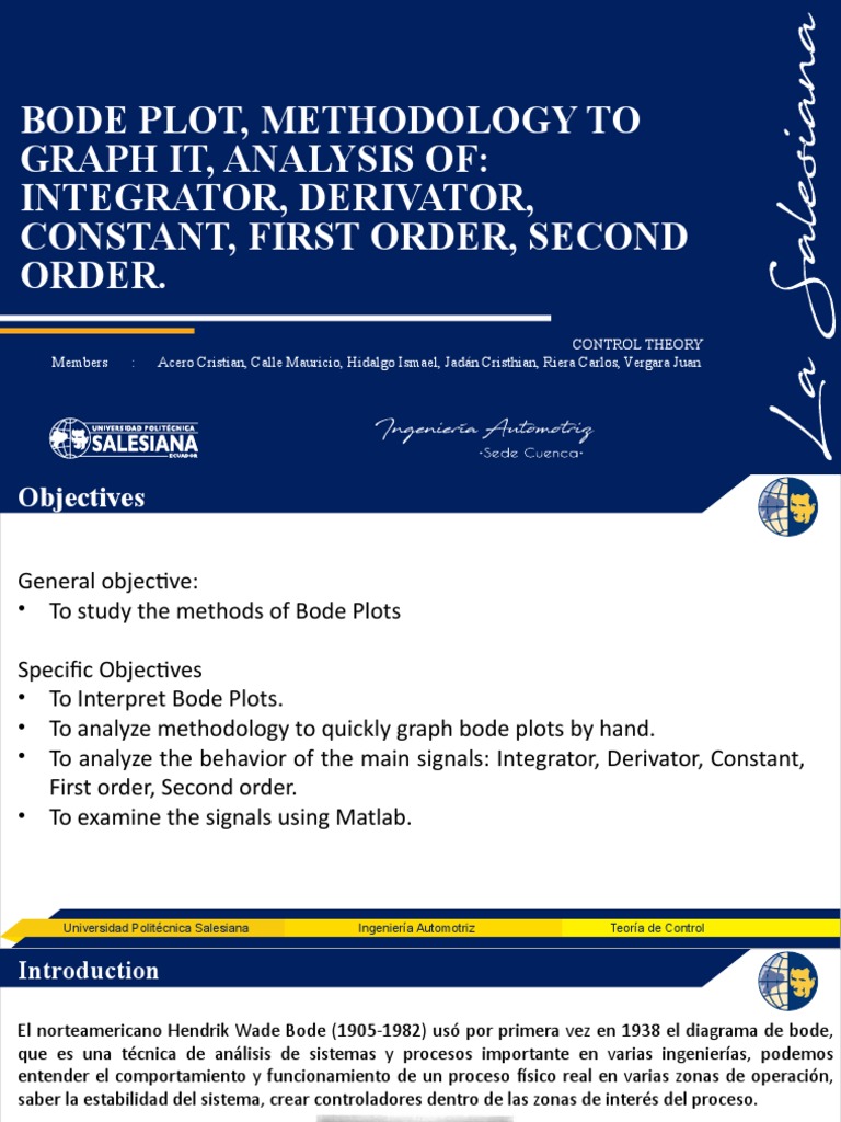 Bode Plot, Methodology To Graph It, Analysis Of: Integrator, Derivator ...