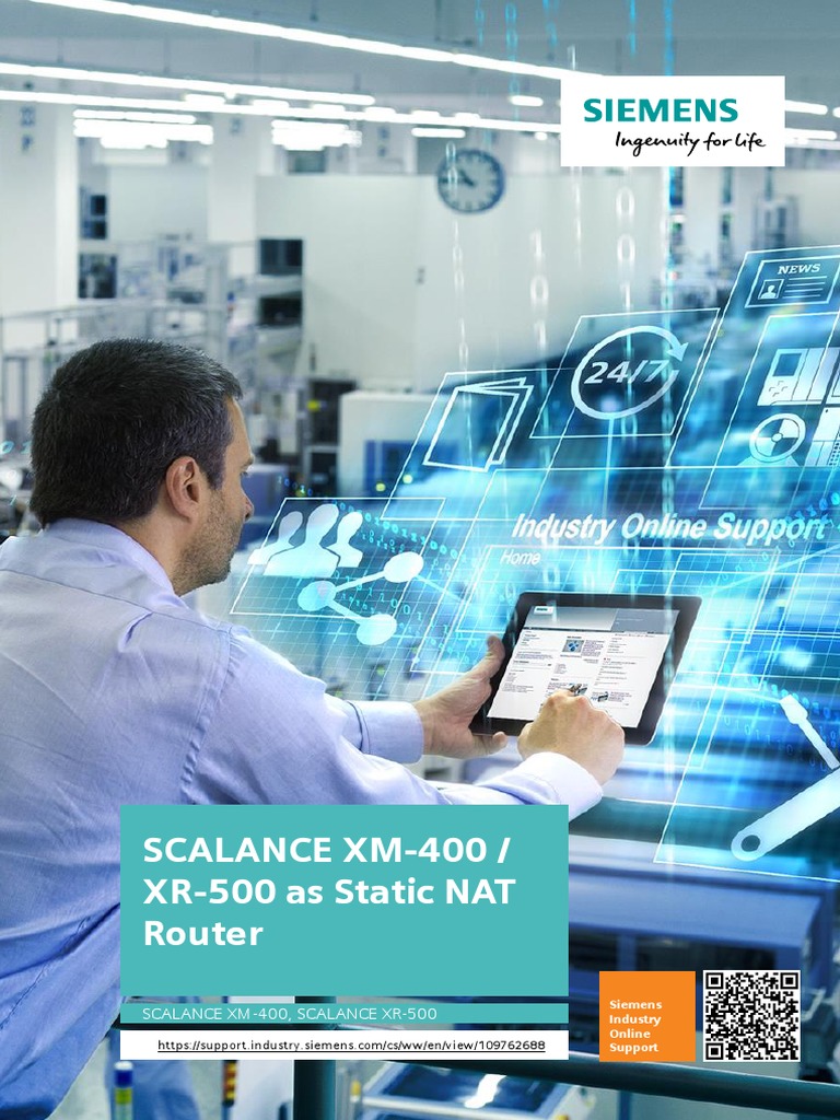 Scalance Xm-400 / XR-500 As Static NAT Router | PDF | Ip Address ...