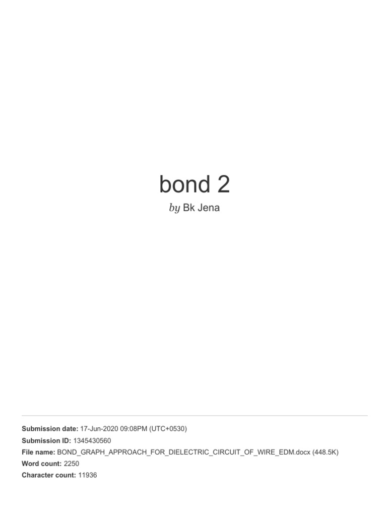 Bond 2 | PDF | Applied Mathematics | Systems Science