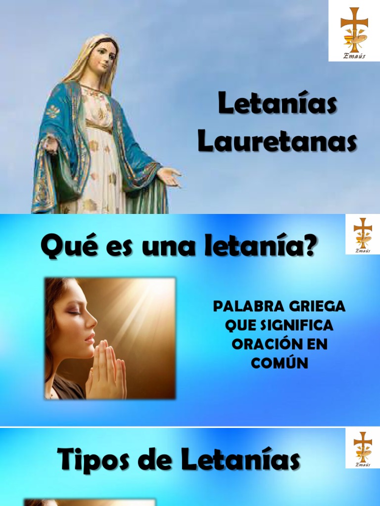Letanías Lauretanas: Significado y Estructura | PDF | María, madre de ...