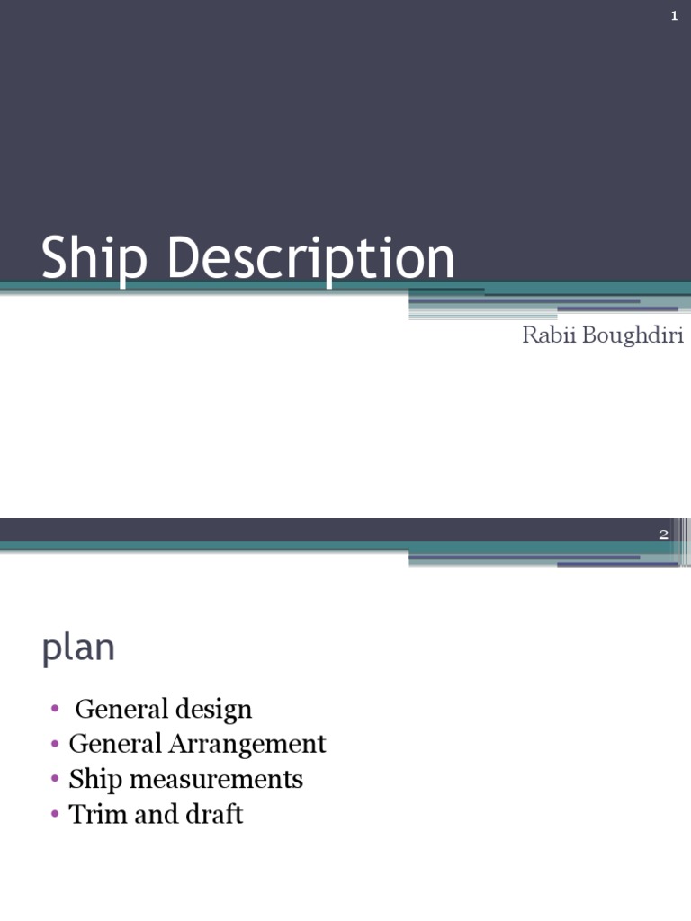 2 Ship Description | PDF | Ships | Buoyancy
