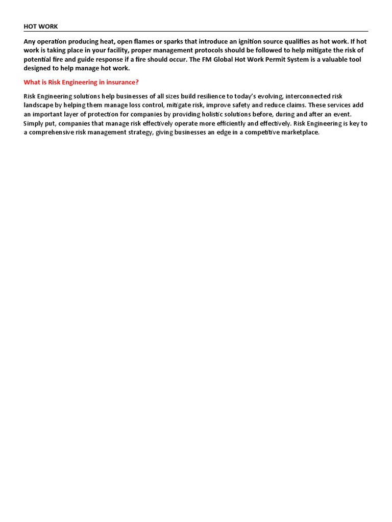 Engineering Inspection Cover and Engineering Insurance | PDF ...