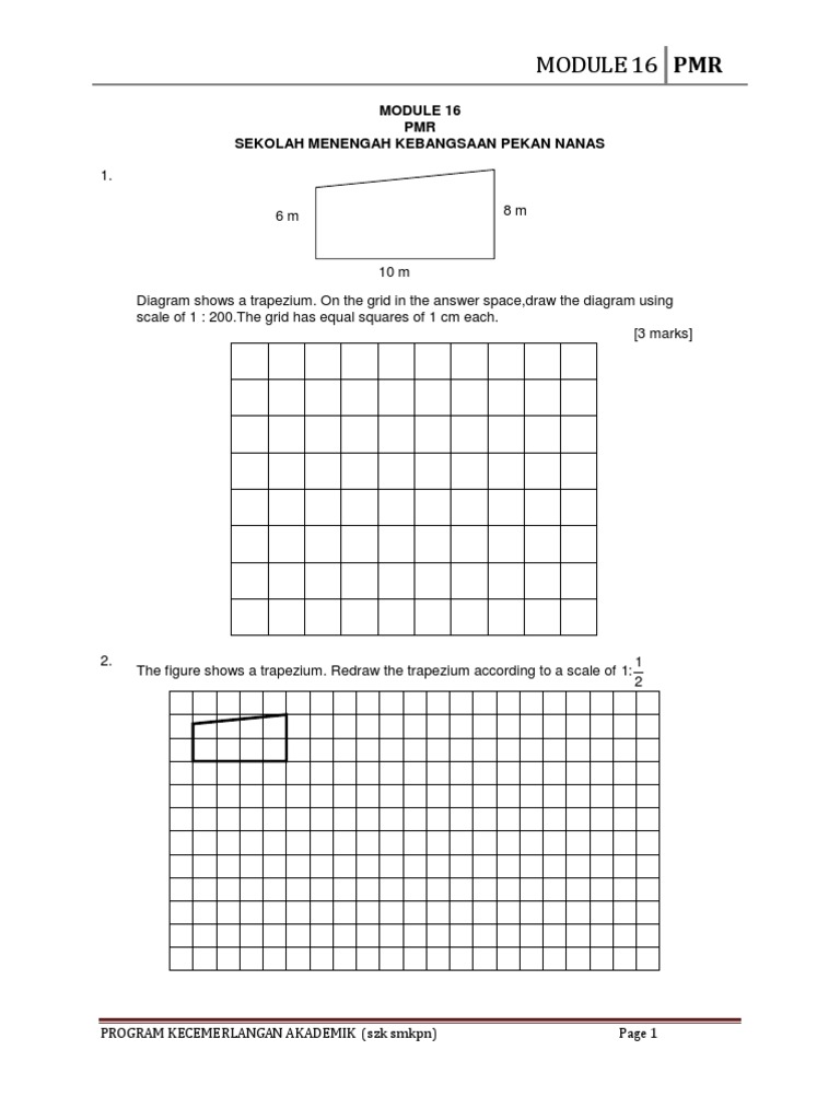 Math Scale Drawing