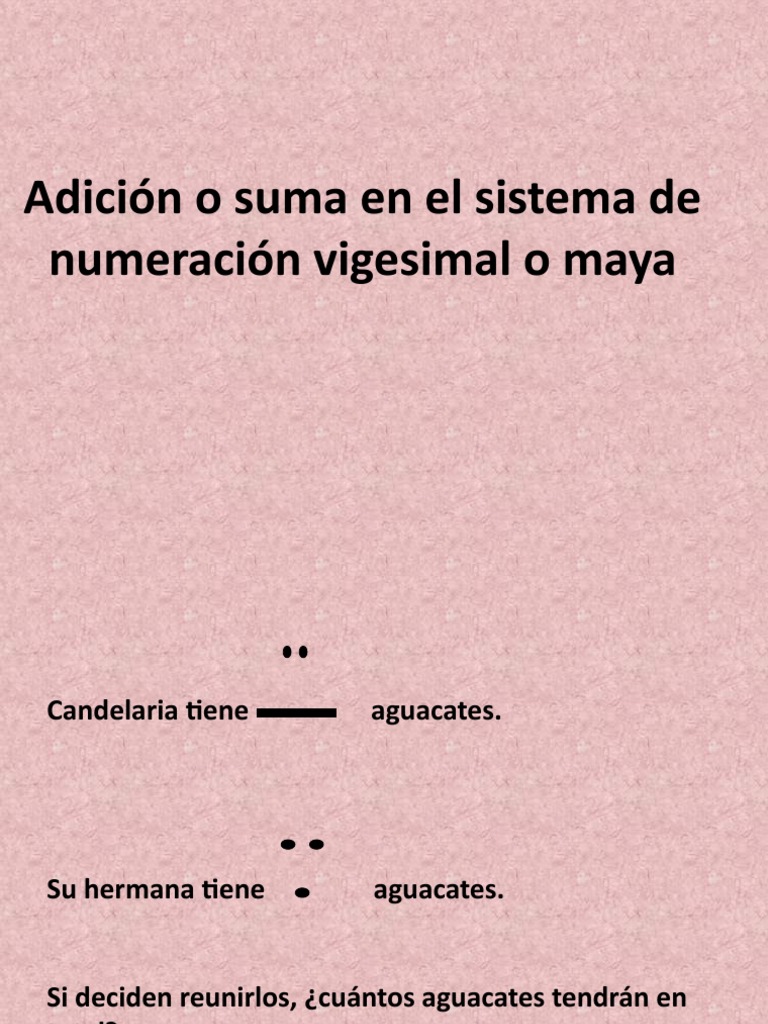 Operaciones Sistema Vigesimal Sesión 3 | PDF