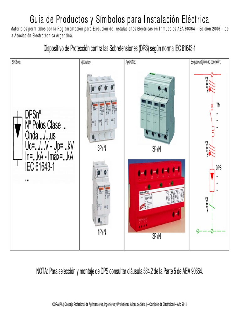 Guía de Símbolos para Instalaciones Eléctricas | PDF | Tecnología