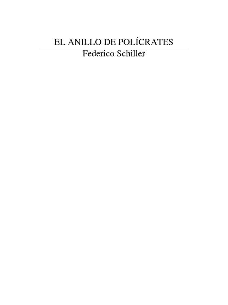 El destino del anillo de Polícrates | PDF | Derecho