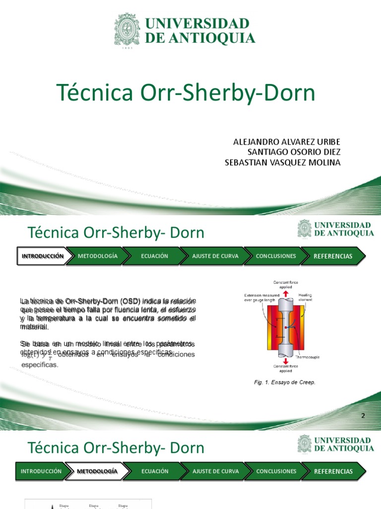 Técnica Orr-Sherby - Dorn | PDF | Fluencia (deformación) | Ingeniería ...