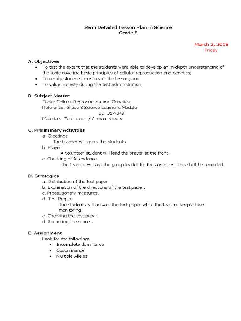 LP For Summative Test in Genetics | PDF