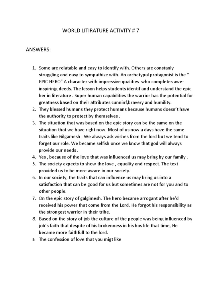 Understanding Epic Heroes in Literature | PDF | General Fiction