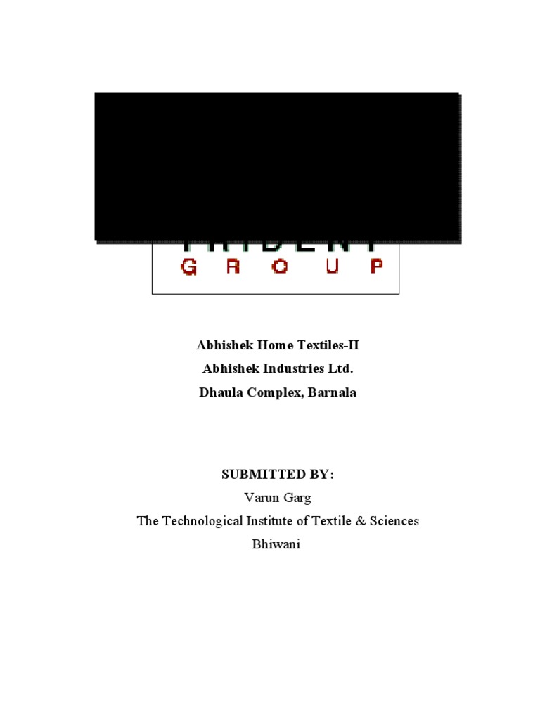 Varun T Report | PDF | Weaving | Dyeing