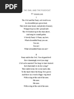 The Owl and The Pussy-Cat Poem | PDF | Cats | Poems