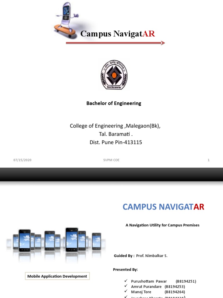 Campus NavigatAR: Engineering Navigation App | PDF | Augmented Reality | Android (Operating System)