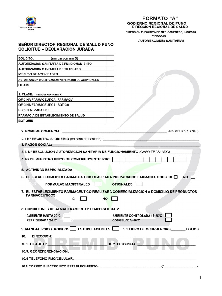 Formato A | PDF | Farmacia | Farmacéutico