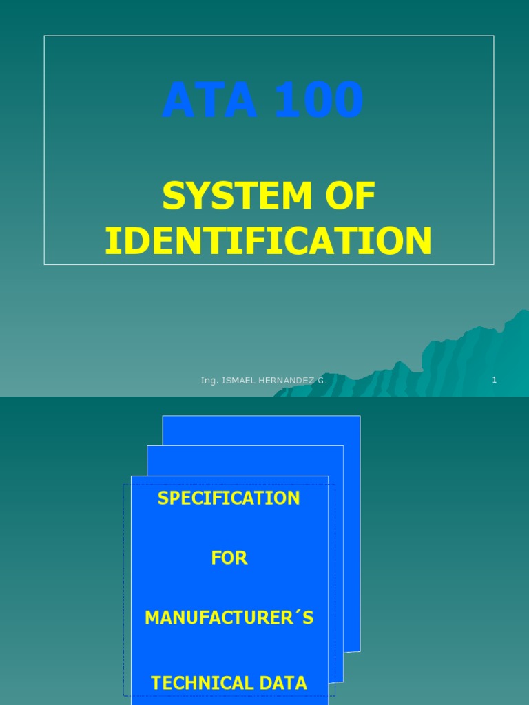 System of Identification: 1 Ing. Ismael Hernandez G | PDF | Aviation ...