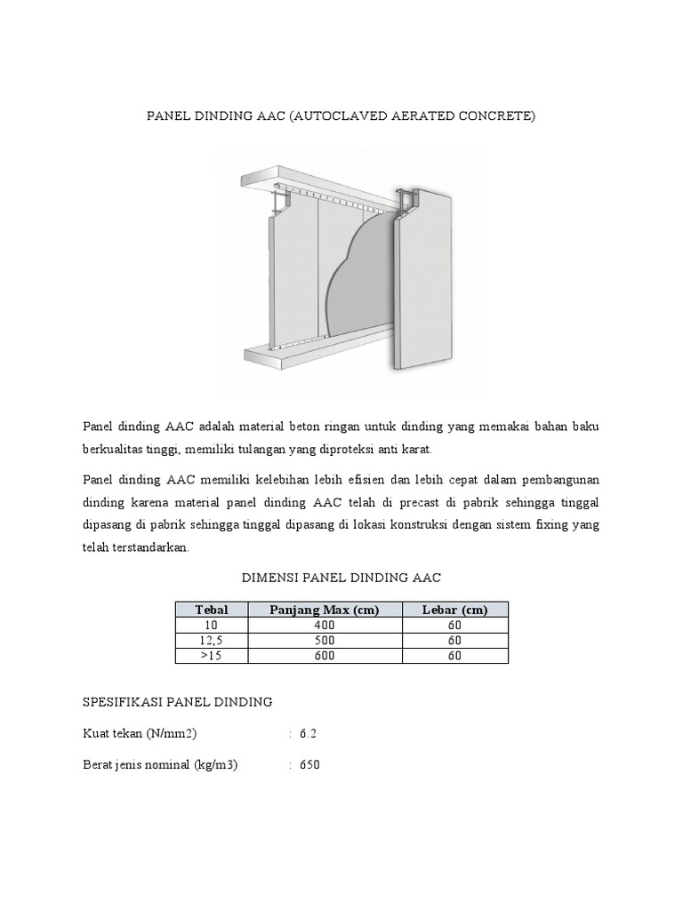 Panduan Pemasangan Panel Dinding AAC | PDF | Komputer | Teknologi ...