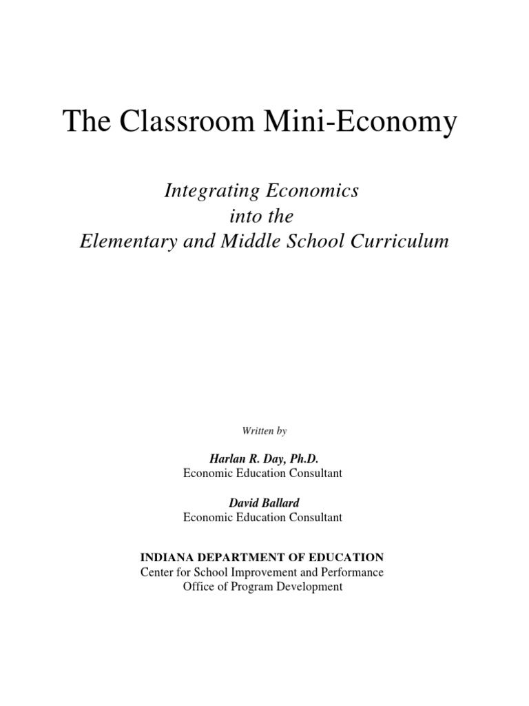 Classroom Economy Booklet | PDF | Money | Prices