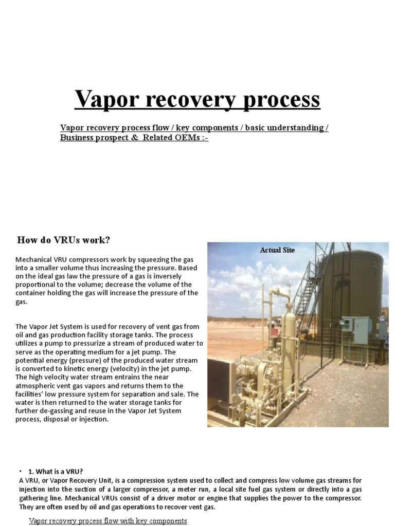 Vapor Recovery Process | PDF | Jet Engine | Pump