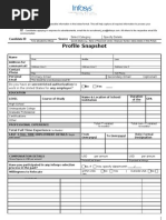 Infosys Resume Format | PDF | Customer Relationship Management | Computing