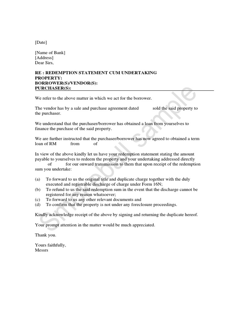 Sample Apply Redemption | PDF