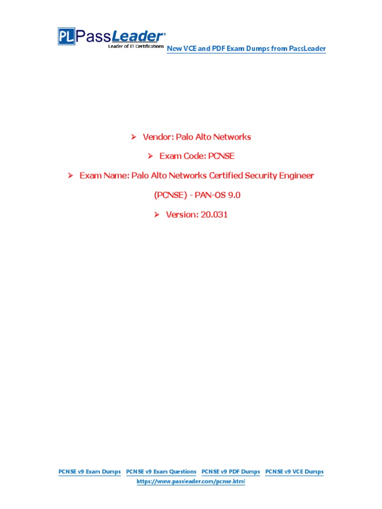 PCNSE v9 (2020) PDF | PDF