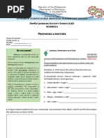 Science 6 Activity Sheet Filtering and Sieving | PDF | Filtration | Mixture