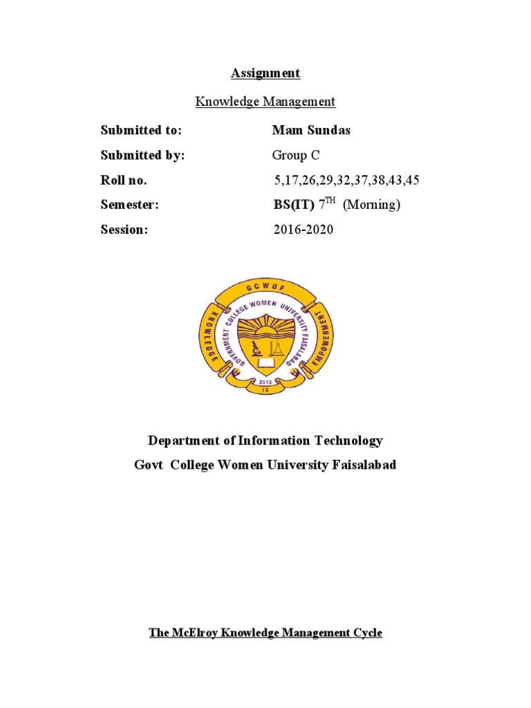 The Mcelroy Knowledge Management Cycle | PDF | Knowledge Management ...