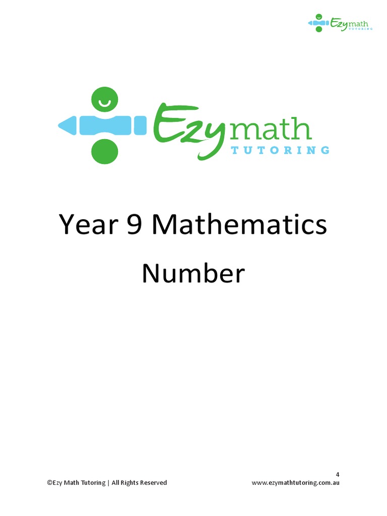 Year 9 Maths - Number - Questions (Ch1) | PDF | Numbers | Significant ...