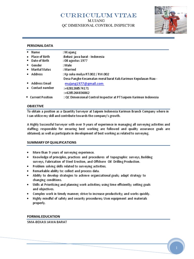 Curriculum Vitae: Personal Data | PDF | Business