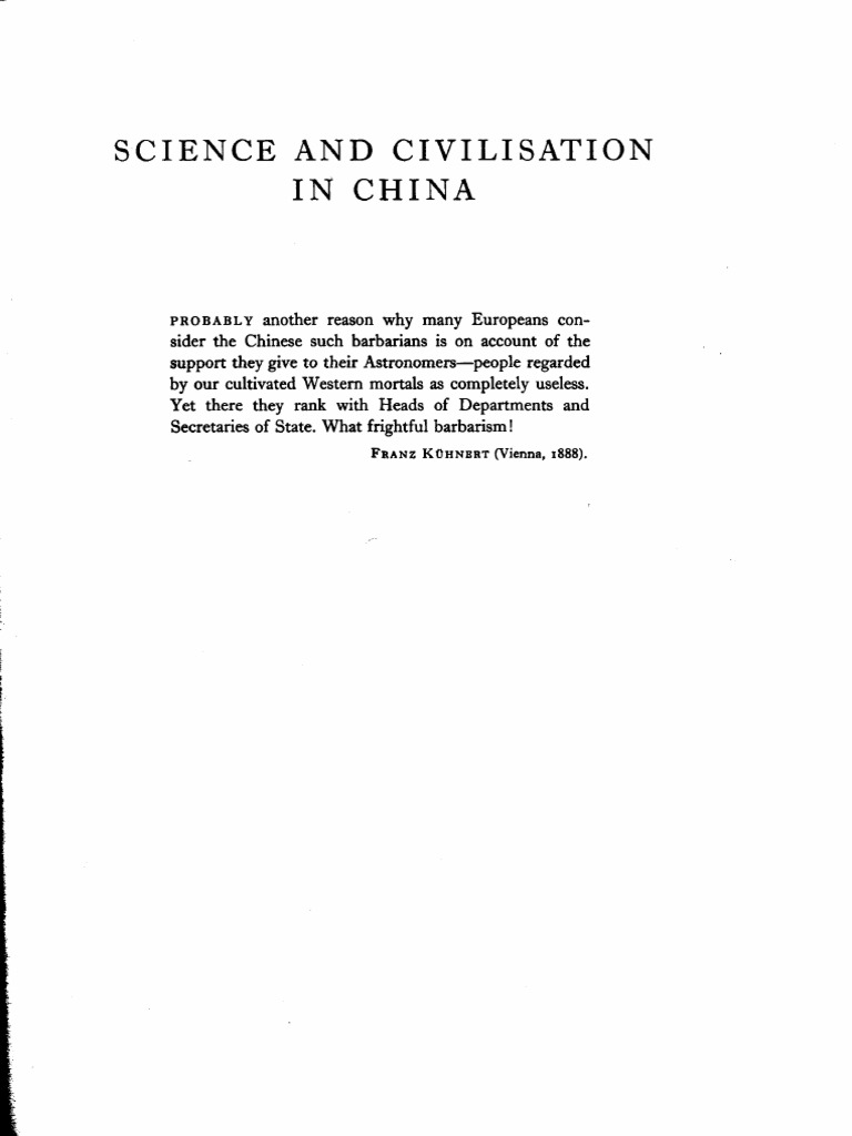 Science and Civilisation in China Needham 3 - 1 PDF | PDF | Astronomy | Science