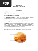 Basic Components of A Sandwich | PDF | Sandwich | Breads