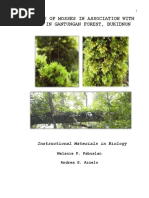 Moss Plant Structure and Observation Guide | PDF