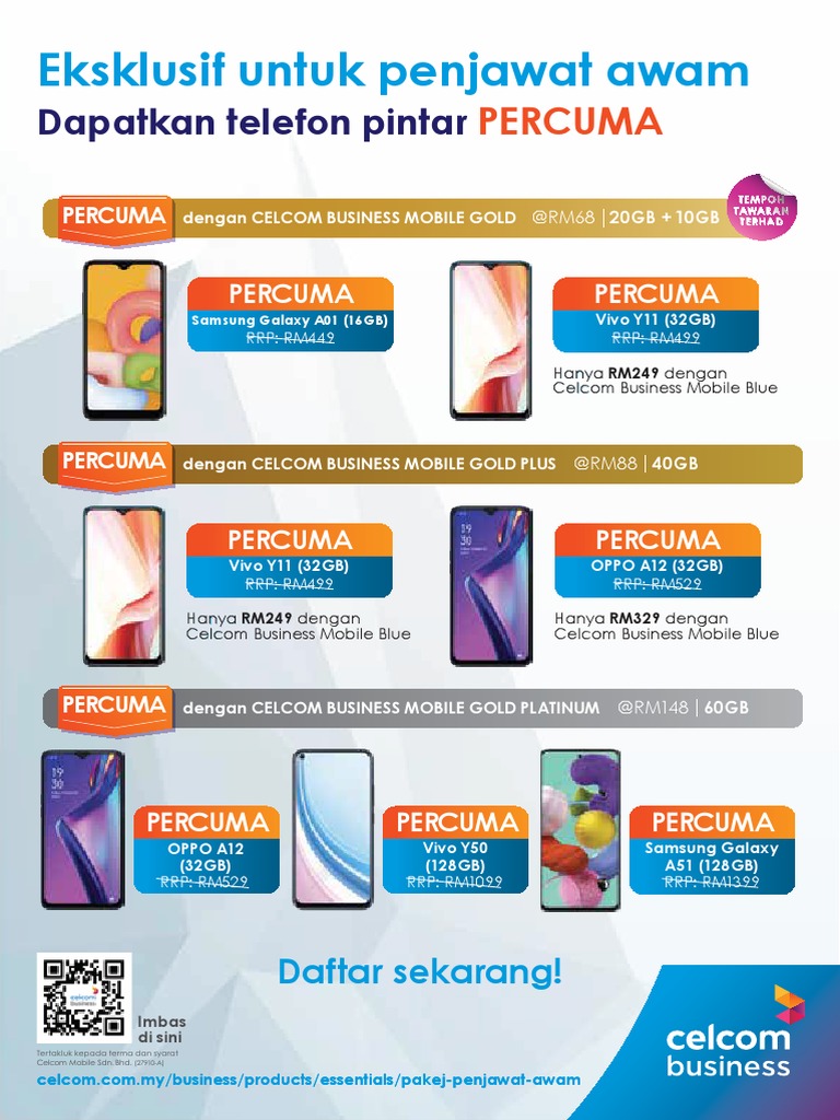 Tawaran Telefon Pintar Percuma Celcom | PDF